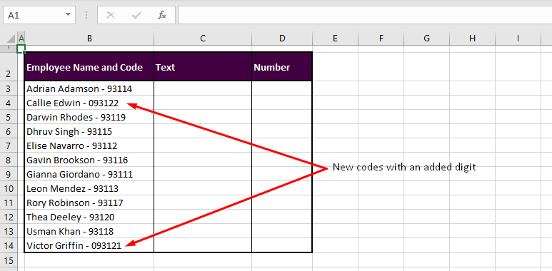 Separate Numbers And Text Excel 