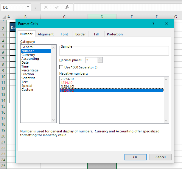How To Make Negative Numbers Show Up In Red In Excel