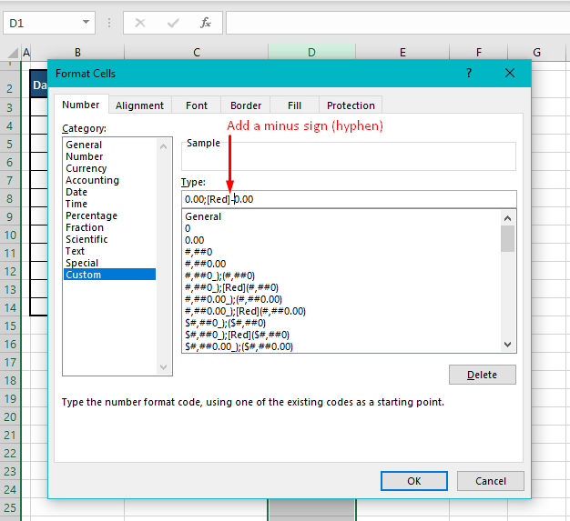How To Make Negative Numbers Show Up In Red In Excel
