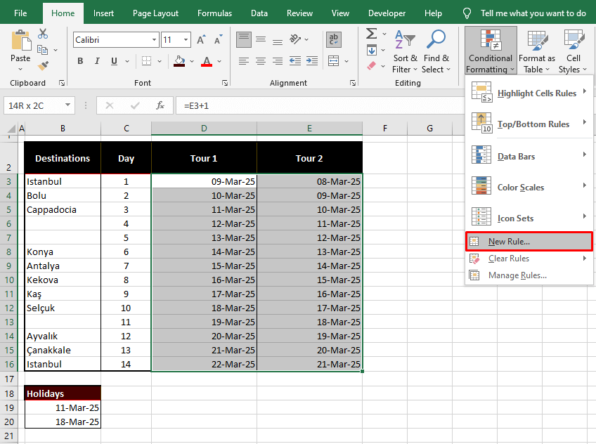 How To Highlight Weekends In Excel In 3 Easy Ways 