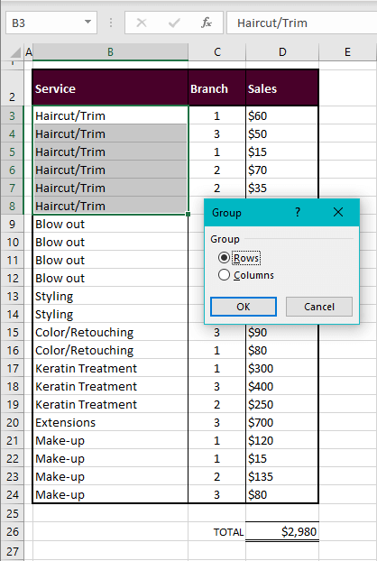 How To Group Rows In Excel 3 Easy Ways Shortcut 