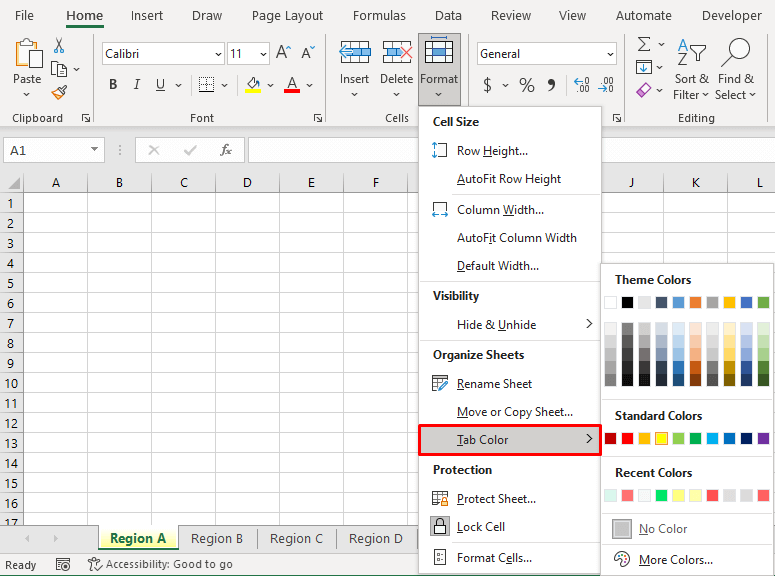 How To Change Tab Color In Excel 3 Easy Ways Shortcut 