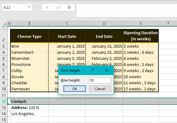  How To Row Height In Excel 